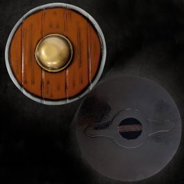 Round Shield With Golden Boss