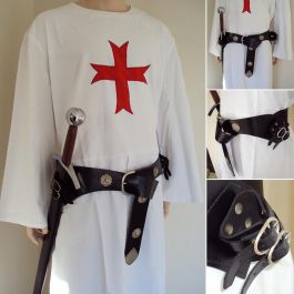 Double Adjustable Medieval Sword Belt