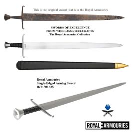 Royal Armouries Single-Edged Arming Sword- Southern Swords Ltd