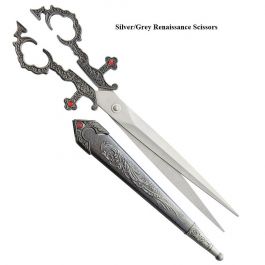 Silver/Grey Renaissance Scissors - Southern Swords Ltd