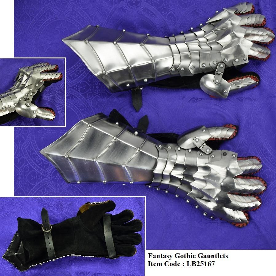 Swivel Riveted Fully Articulated Gauntlets