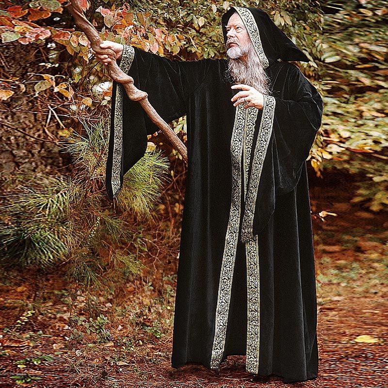 Sorcerer / Wizards Hooded Cloak